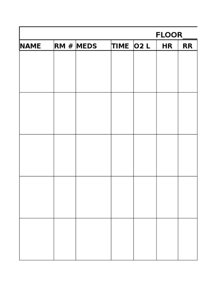 Patient Monitoring Log Template | PDF | Technology & Engineering