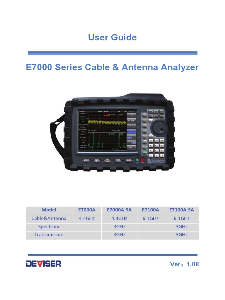 E7000 Series User Guide Ver 1.08 | Menu (Computing) | Computer File