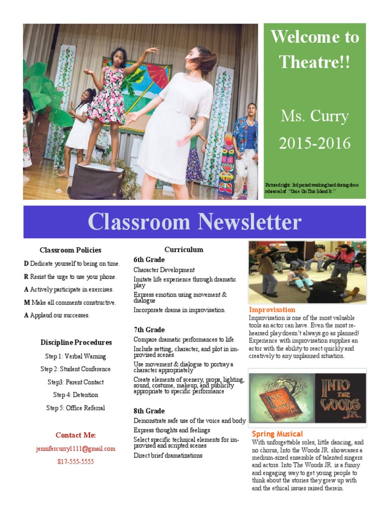 6th-8th Grade Theatre Curriculum Guide | PDF
