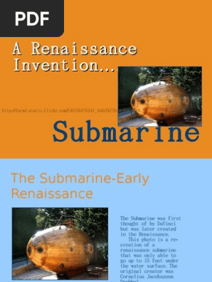 Renaissance Inventions Submarine
