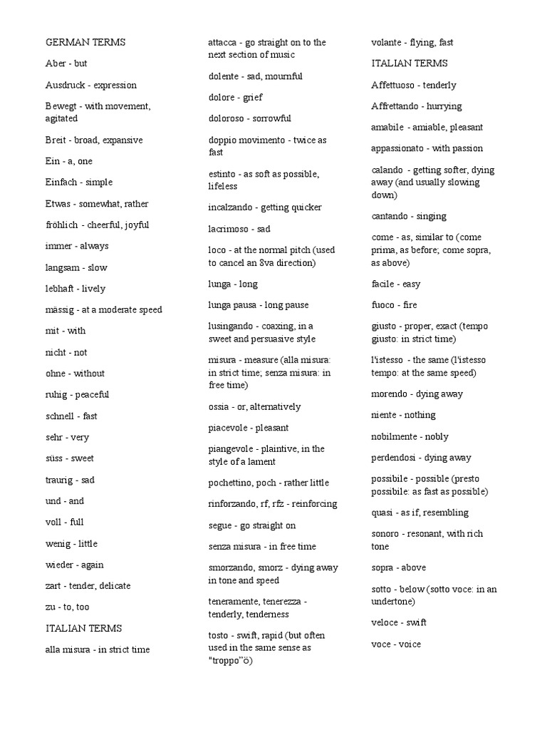 ABRSM Theory Music Terms Grades 4 and 5