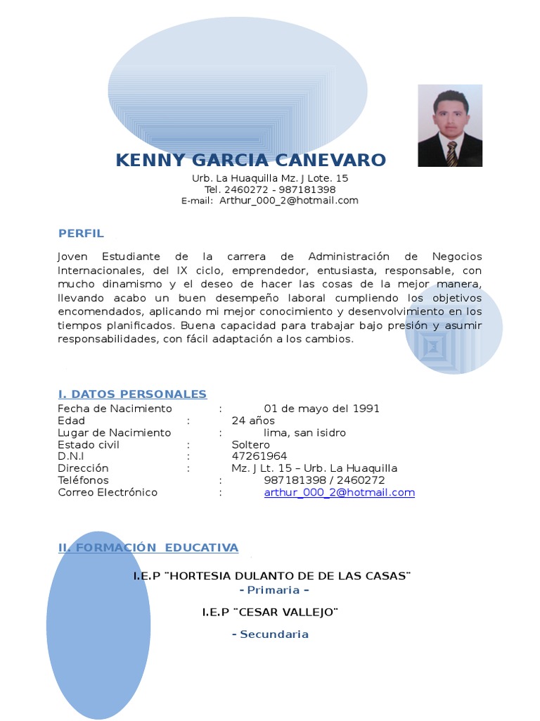 Curriculum Moises | PDF