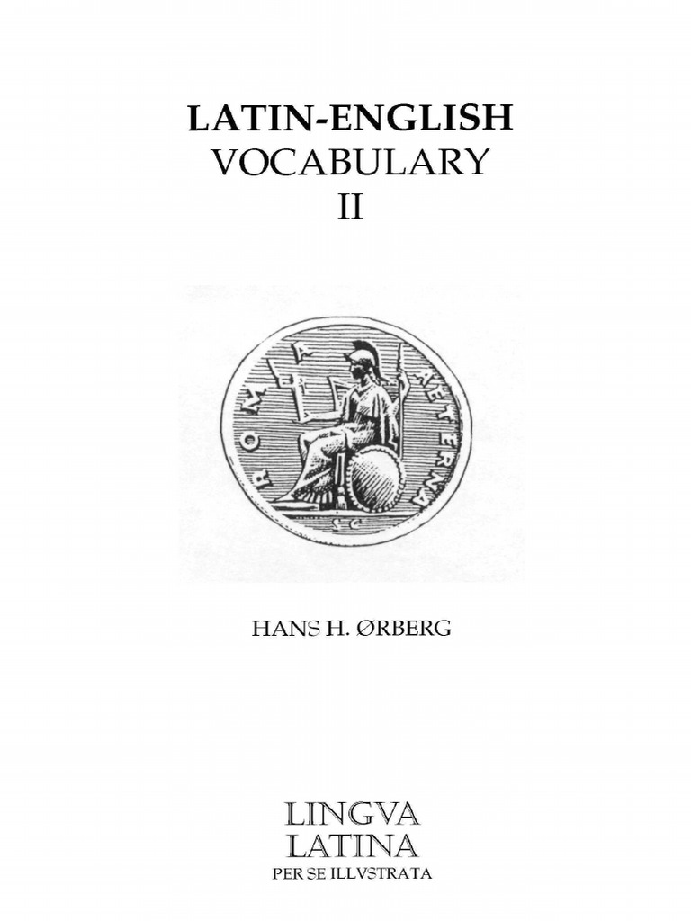 Latin-English Vocabulary | PDF | Foreign Language Studies