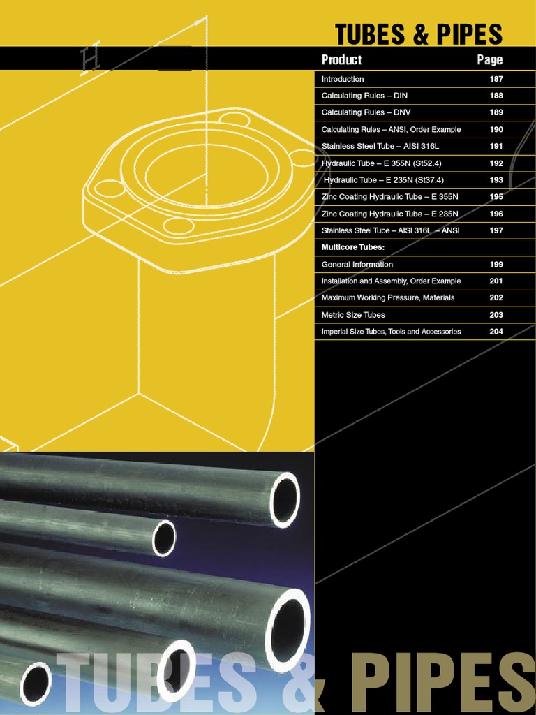 Tubes and Sdfspipes | PDF | Pipe (Fluid Conveyance) | Yield (Engineering)