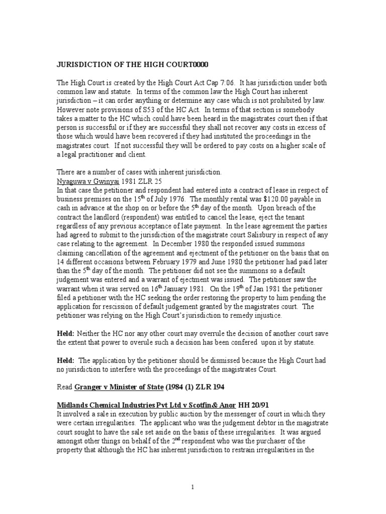 Advanced Civil Procedure Notes | PDF | Domicile (Law) | Jurisdiction