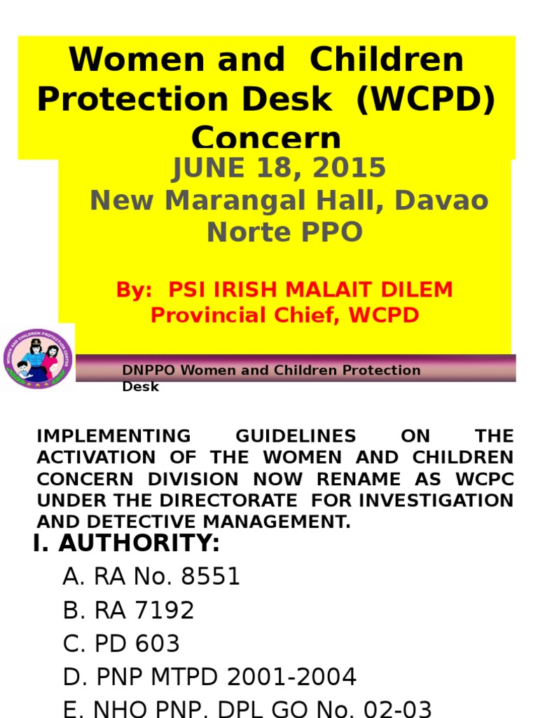 Orientation of WCPD New Policewomen Without Trainings | PDF ...