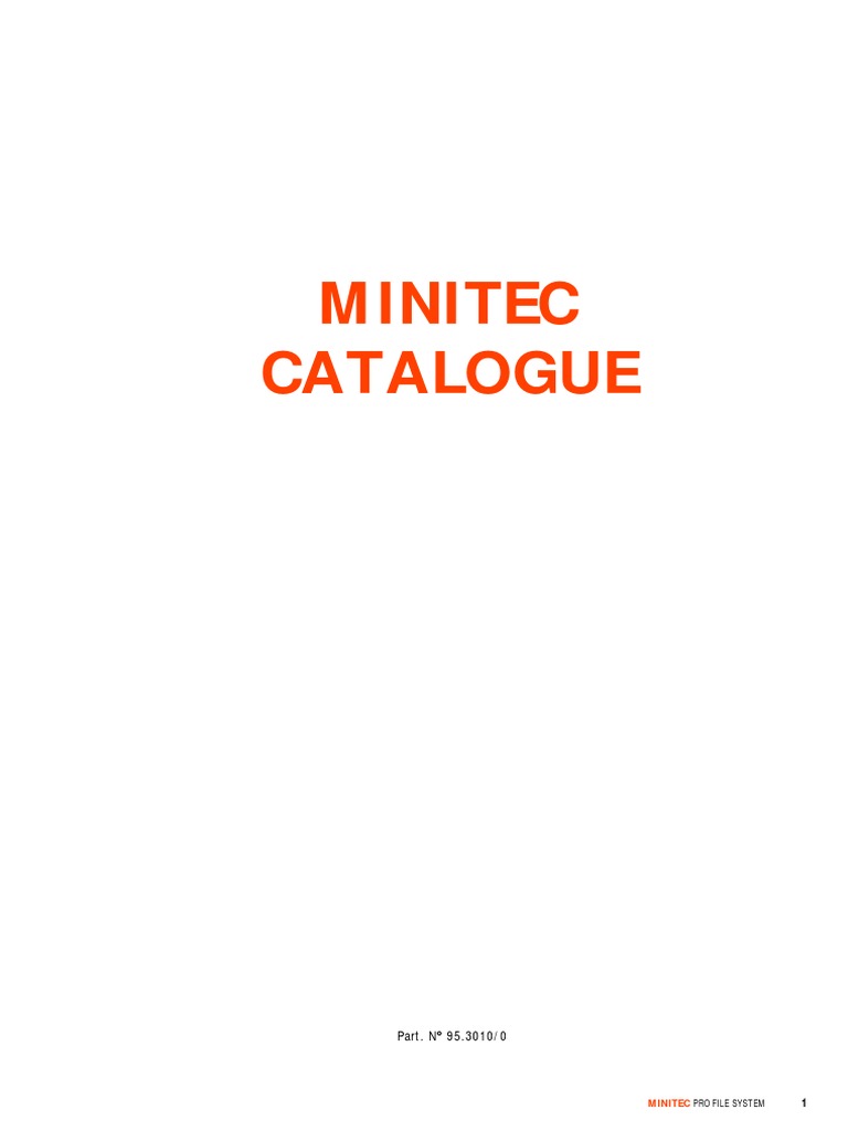 MiniTec ENG Katalog | PDF | Screw | Computer Aided Design