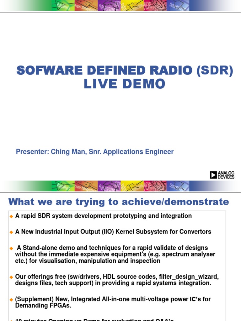 Rapid Prototyping and Demonstration of Software Defined Radio ...