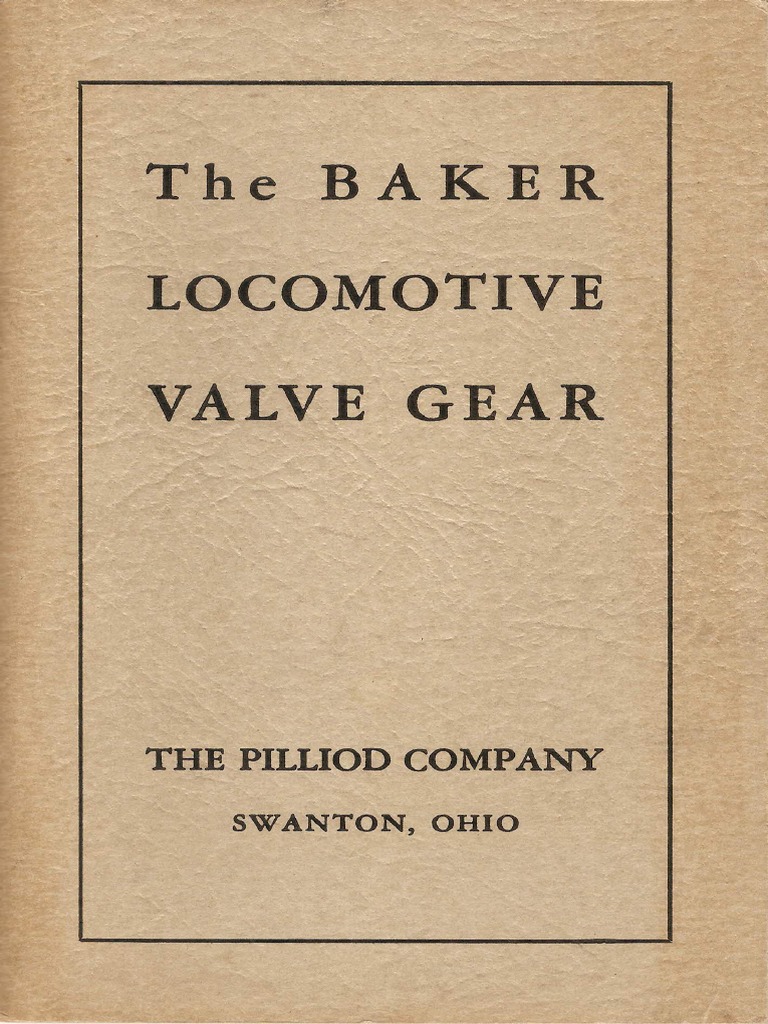 Baker Valve Gear 1946 | PDF | Steam Engine | Vehicle Technology