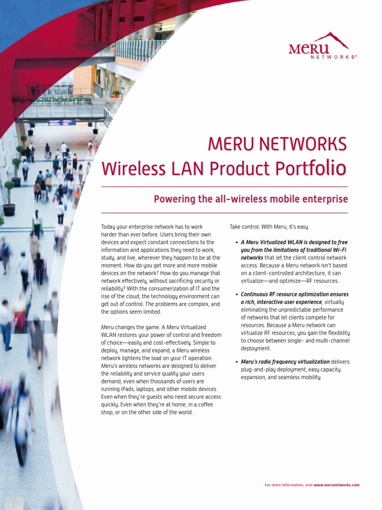 Meru Networks Wireless LAN Product: Powering The All-Wireless Mobile ...