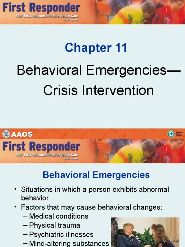 Behavioral Emergencies-Crisis Intervention | PDF | Psychological Trauma ...