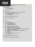 Sample CBO Constitution | PDF | Constitution | Legal Documents