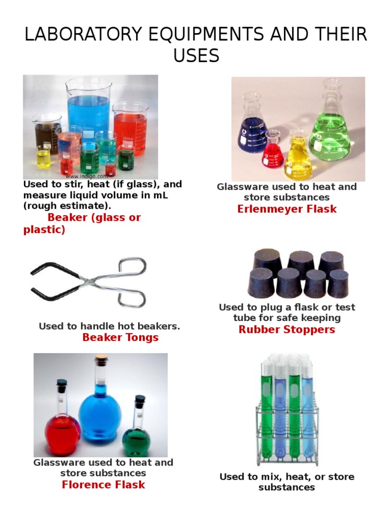Laboratory Equipment and Their Uses | PDF