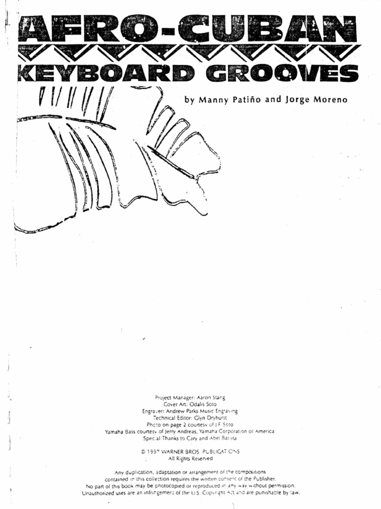 Manny Patiño - Afro-Cuban Keyboard Grooves | PDF | Latin American Music ...