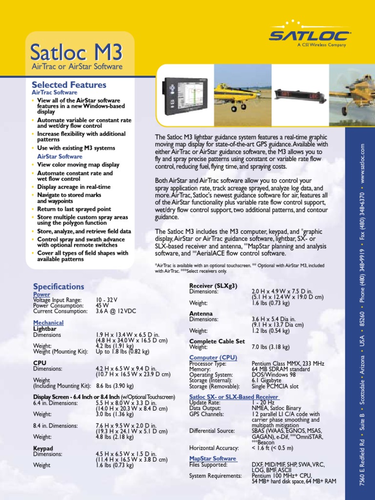 Satloc M3 Air | PDF | Automation | Touchscreen