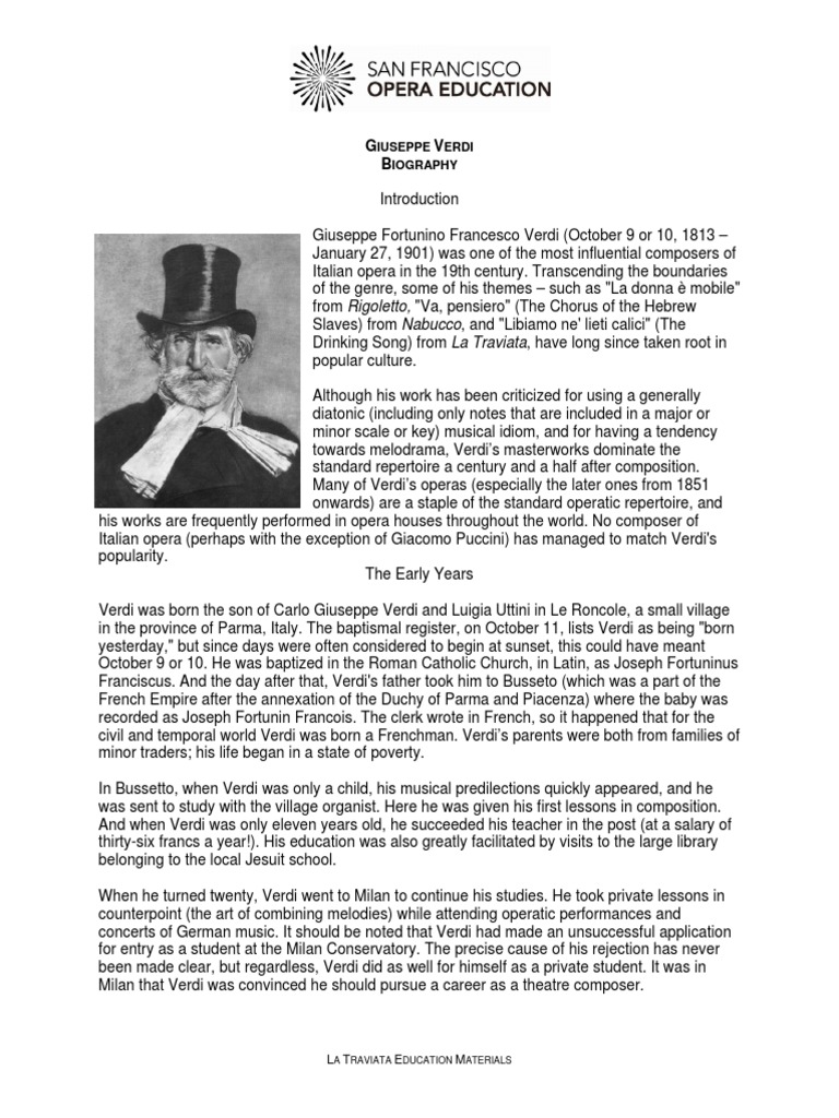 Giuseppe Verdi Biography: The Life and Operas of the Legendary Italian ...