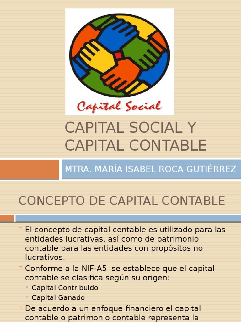 Capital Social y Capital Contable (1) | Compartir (Finanzas ...
