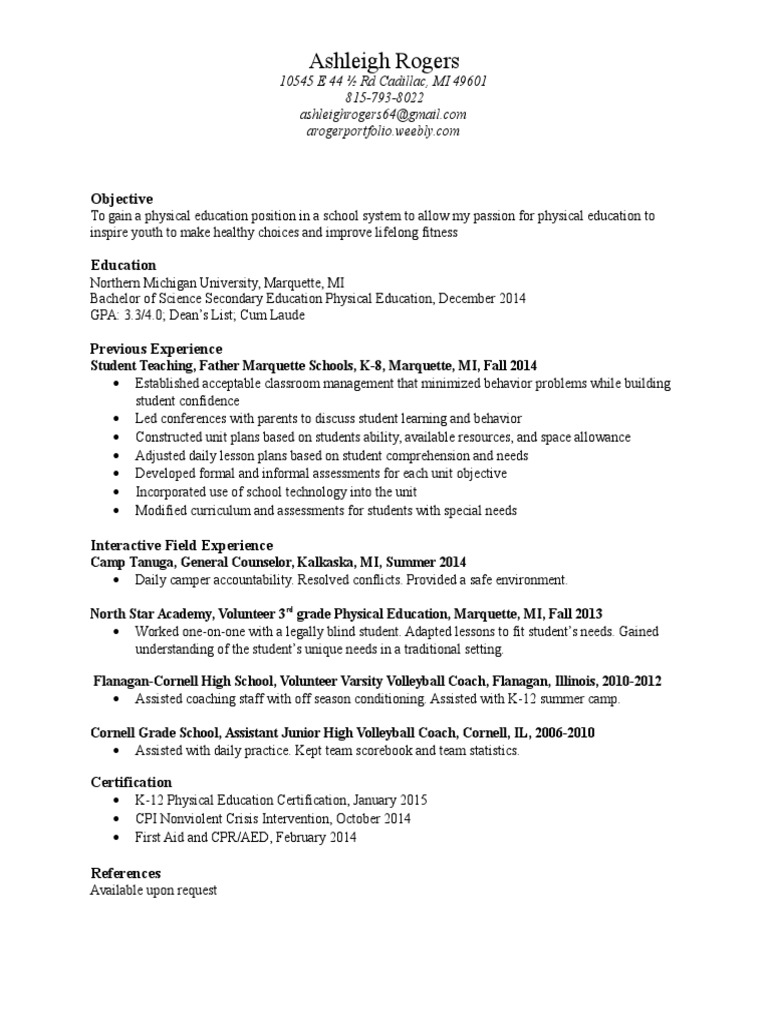 Rogers Resume | PDF