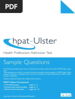Hpat Ireland Additional Practice Questions | PDF | Handedness ...
