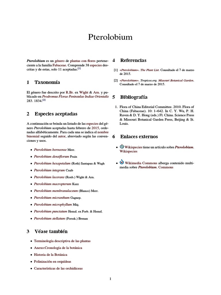 Pterolobium | PDF | Plantas | Botánica