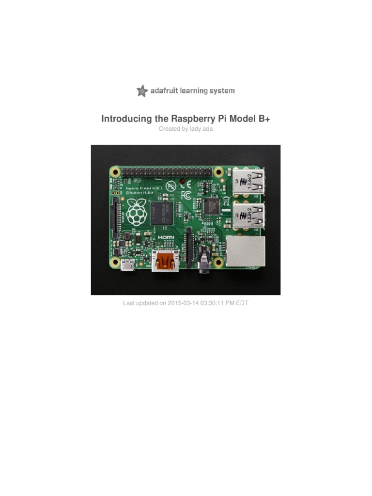 Exp. Raspberry Pi Model | PDF | Raspberry Pi | Electronic Engineering