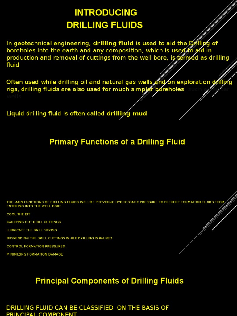 Overview of Drilling Fluids | PDF
