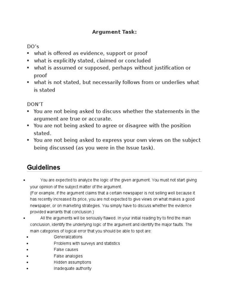 Analyzing Argument Flaws and Assumptions | PDF | Argument | Fallacy