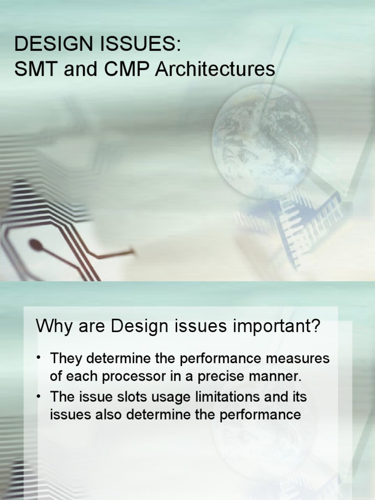 SMT and CMP Design Challenges | PDF | Central Processing Unit | Thread ...