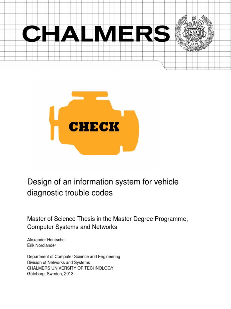 Design of An Information System For Vehicle Diagnostic Trouble Codes ...