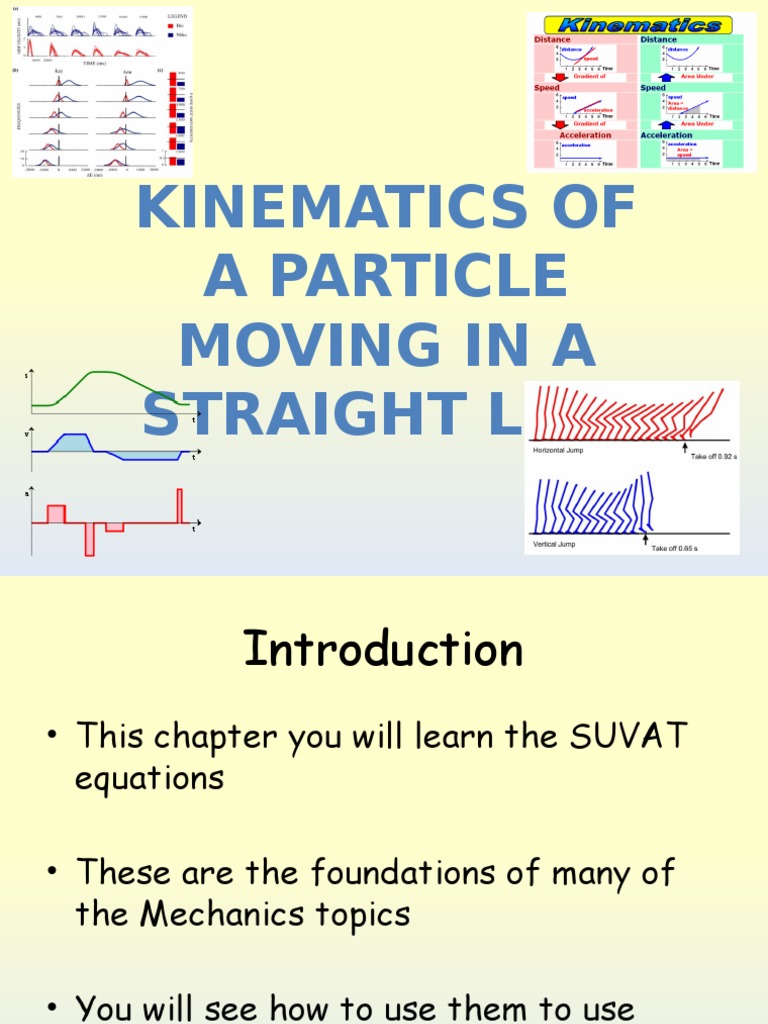 M1 Kinematics of a Particle Moving in a Straight Line | Acceleration | Equations Of Motion