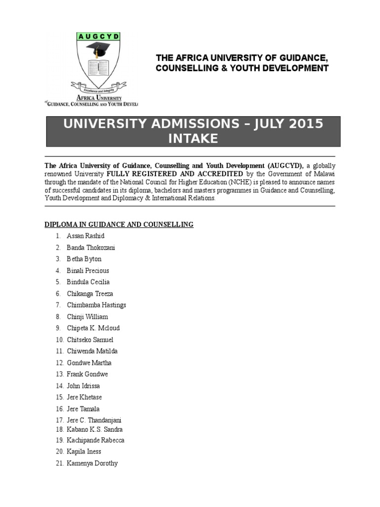 African Univ Full Page BW For 2 and 4 July 2015 | PDF | Business