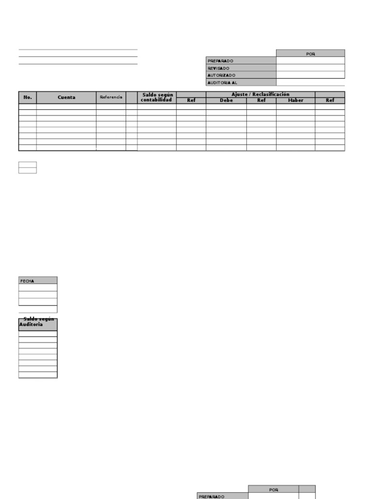 Formatos Ejercicio Auditoria de Pasivos | PDF | Corporaciones | Economía Financiera
