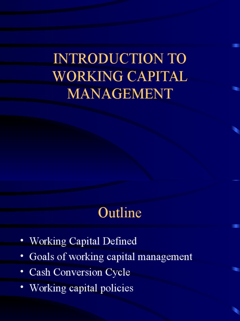 Working Capital Management Essentials | PDF | Working Capital ...
