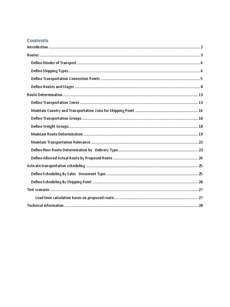 SAP Transportation Scheduling Guide | PDF | Delivery (Commerce) | Transport