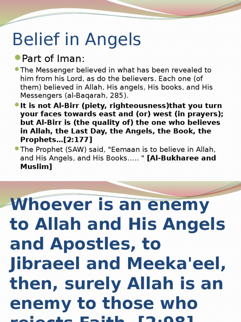 Belief in Angels: Part of Iman | PDF | Prophets And Messengers In Islam ...