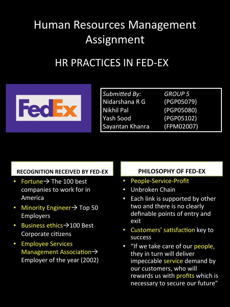 Fedex HR practices | Employment | Leadership