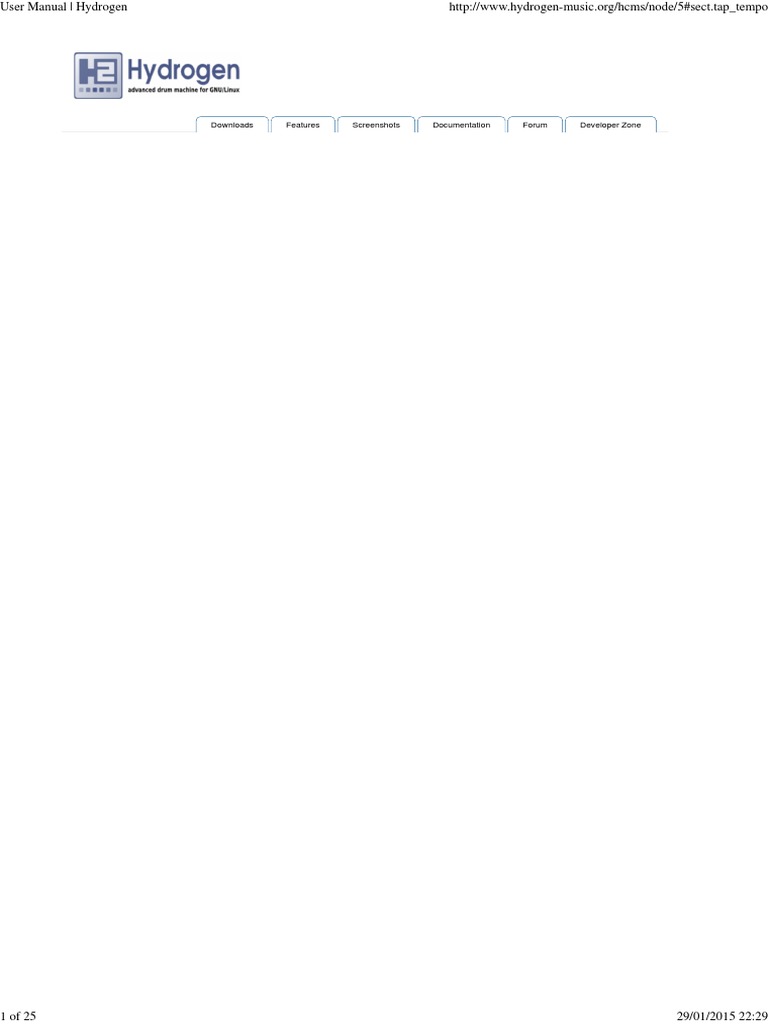 User Manual - Hydrogen | PDF | Synthesizer | Drum Kit