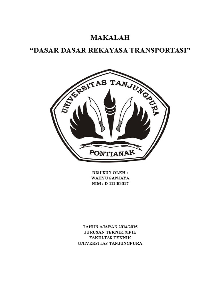Dasar Dasar Rekayasa Transportasi Pdf