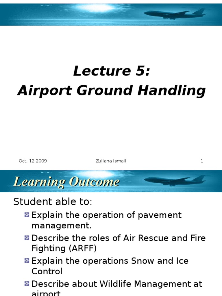 Airport Ground Handling Operations | PDF | Airport | Road Surface