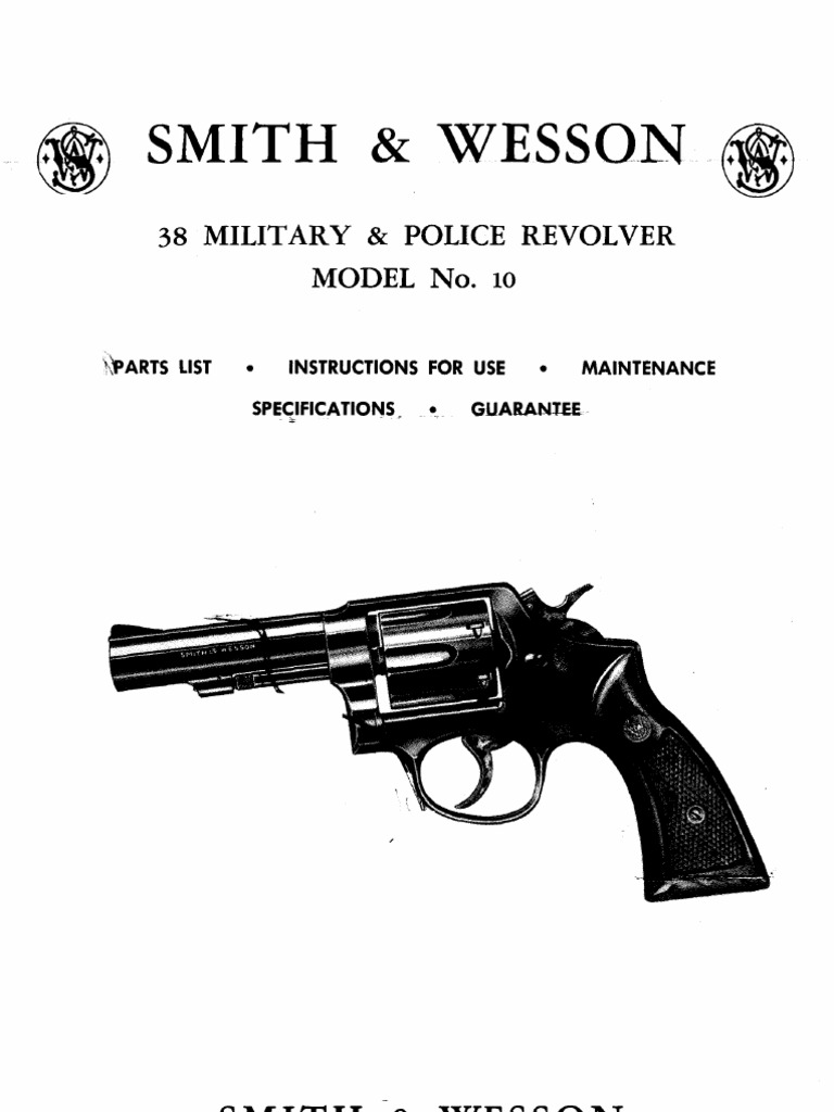 S&W Model 10 | PDF | Revolver | Trigger (Firearms)