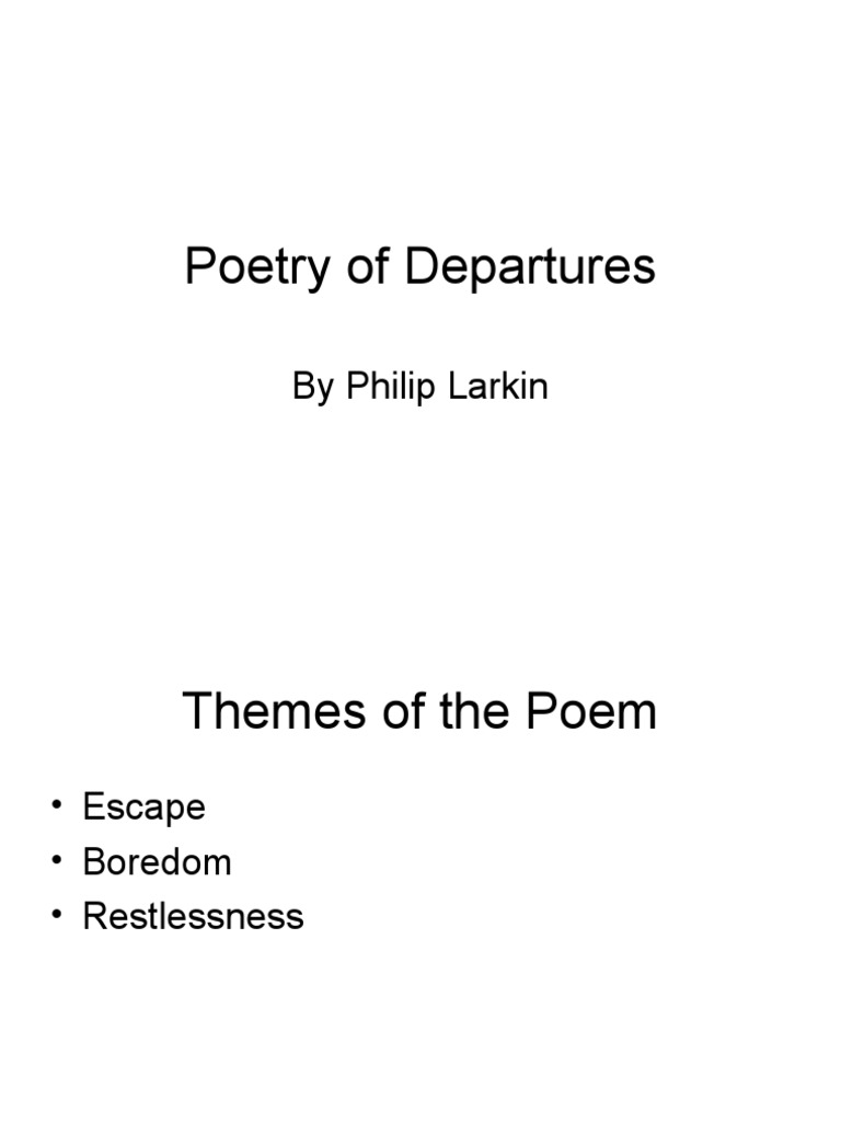 Poetry of Departures | PDF | Poetry