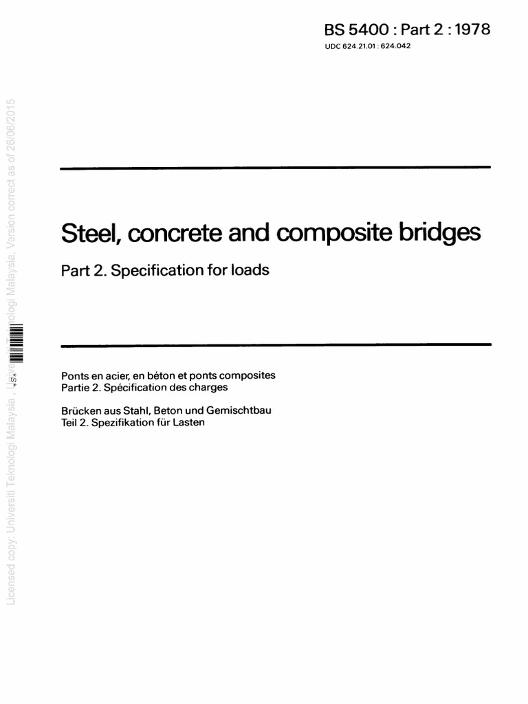BS 5400-2-1978 | PDF