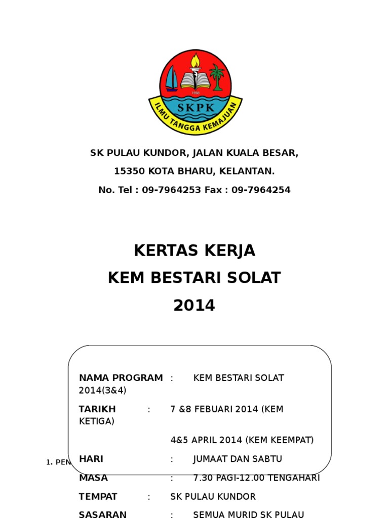 Laporan Program Kem Bestari Solat | PDF