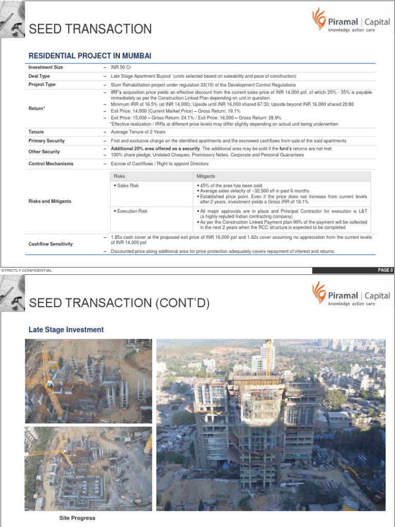 Mumbai & Chennai Residential Investment Insights | PDF | Mergers And ...