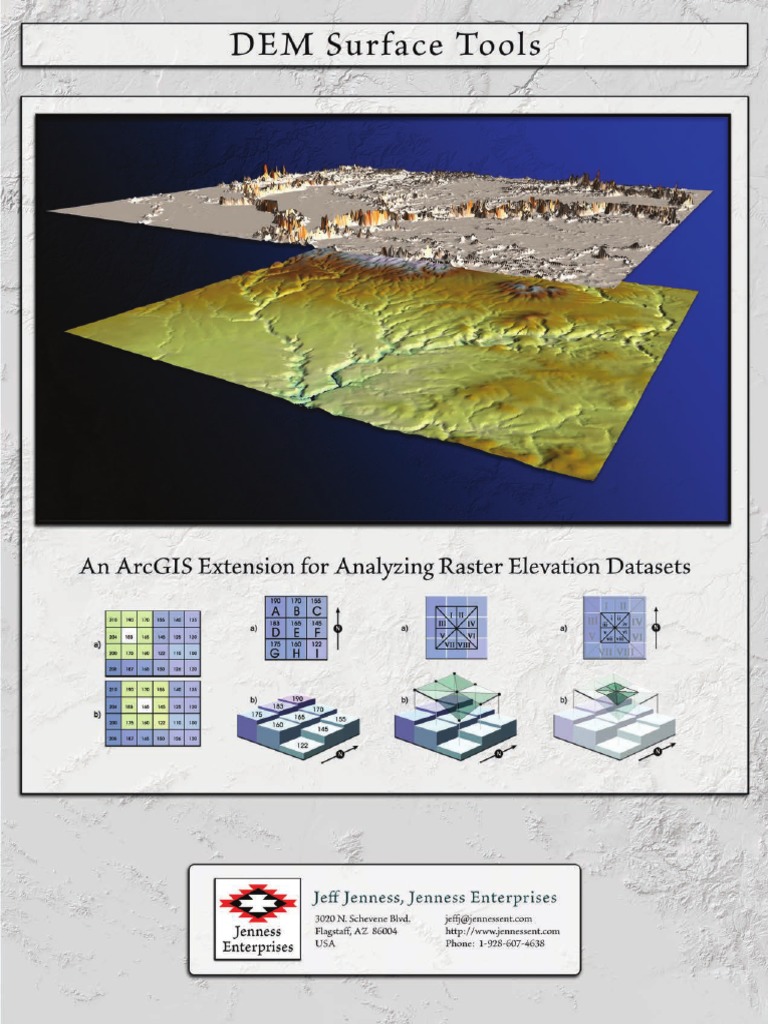 DEM Surface Tools for ArcGIS Guide | PDF | Latitude | Longitude