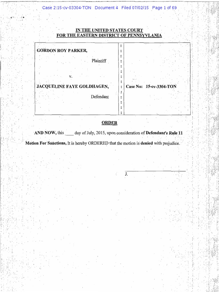 Ray Gordon Parker Opposition To Rule 11 Motion For Sanctions | PDF ...
