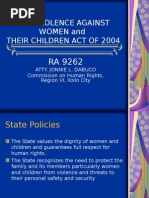 Ra 9262 Brochure - English | PDF | Violence | Psychological Abuse