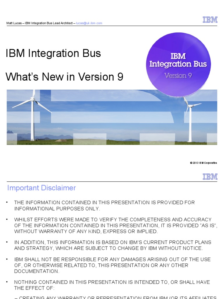 IBM Integration Bus V9 | Download Free PDF | Databases | Business Process Management