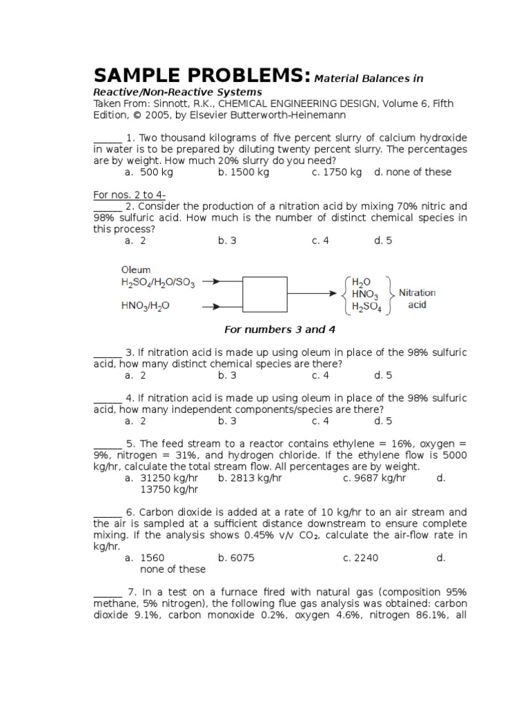 Chemical Engineering Calculations Reviewer | Combustion | Chemical ...