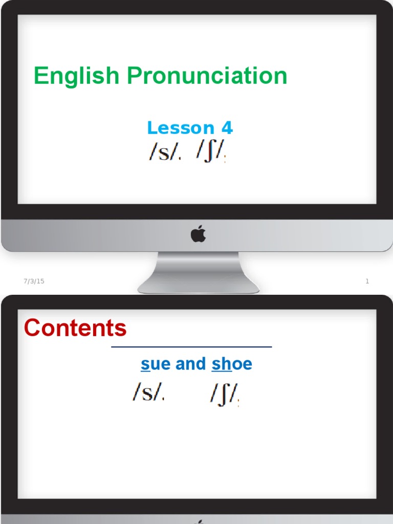 English Pronunciation Lesson 4 Guide | PDF